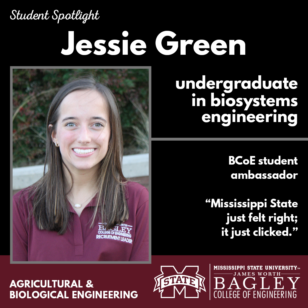 Student Spotlight: Jessie Green | Bagley College of Engineering