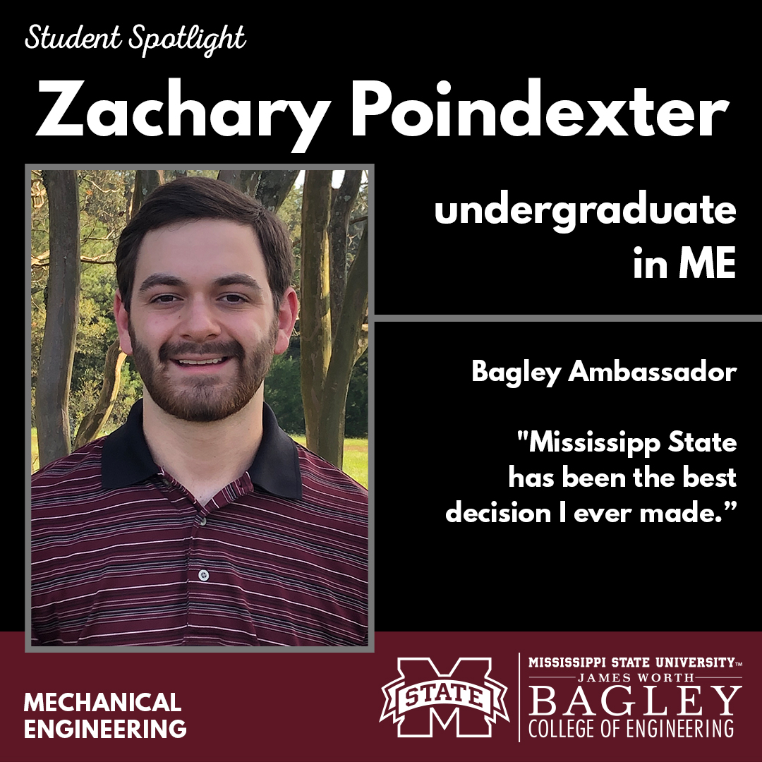 Student Spotlight: Zachary Poindexter | Bagley College of Engineering